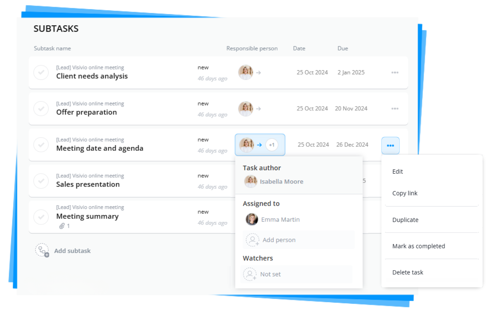 Subtasks | TastyTask